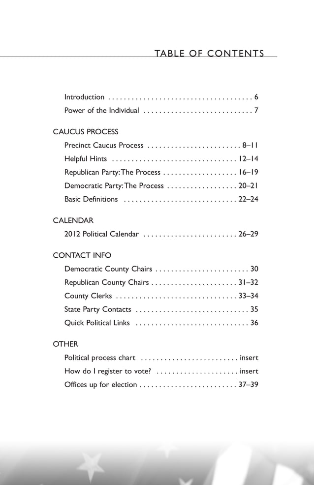 Precinct Caucus Training | PDF