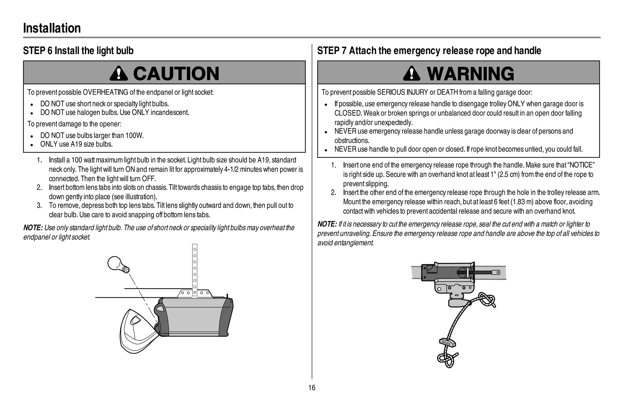 Chamberlain C205 Garage Door Opener Opener | PDF