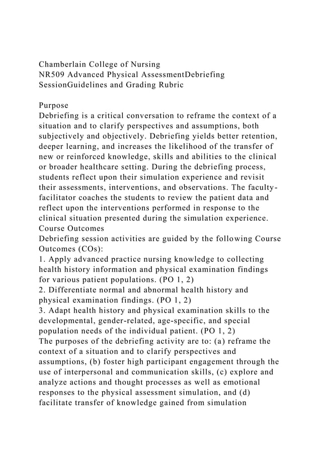 Chamberlain College of Nursing .docx | Computer Networking | Computing