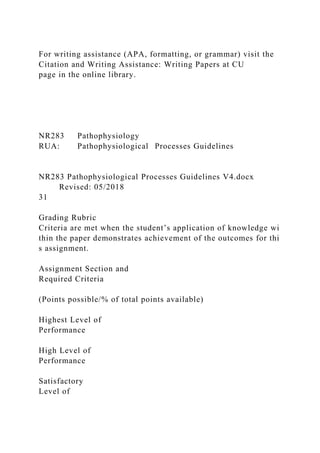 Chamberlain College of NursingNR-283 PathophysiologySession.docx ...