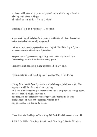 Chamberlain College of Nursing NR304 Health Assessment II .docx