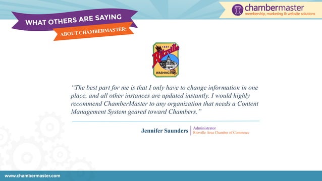 ChamberMaster | Member Management Software for Chambers of Commerce | PPT