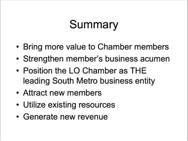 Chamber Mktg Ppt Presentation Final | PPT