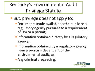 Environmental Auditing and Inspection Survival | PPTX