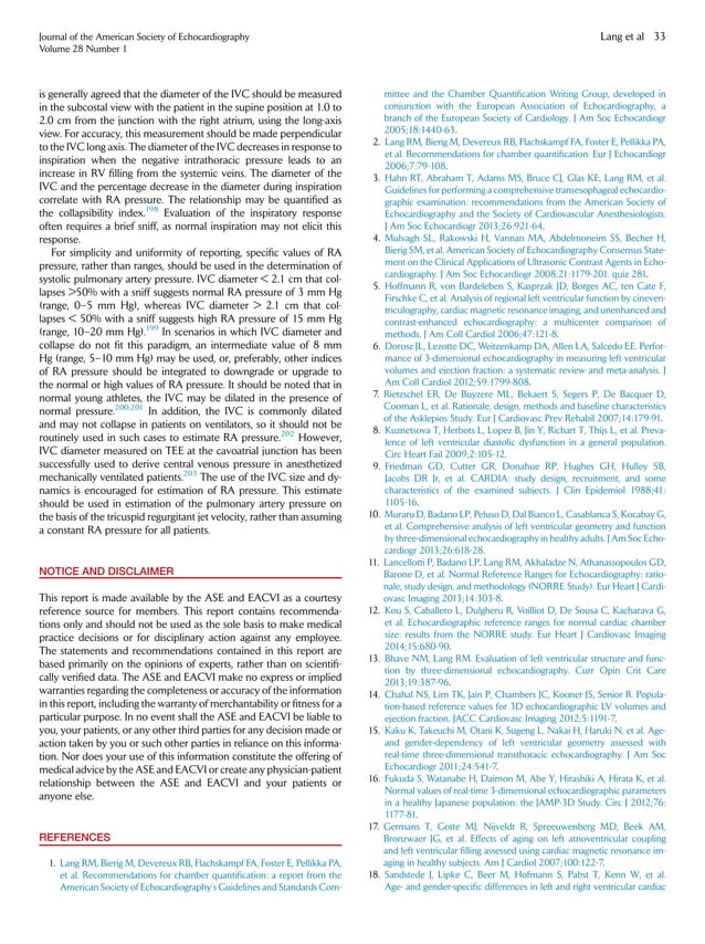 Chamber Quantification 2015 | PDF | Heart and Cardiovascular Diseases ...