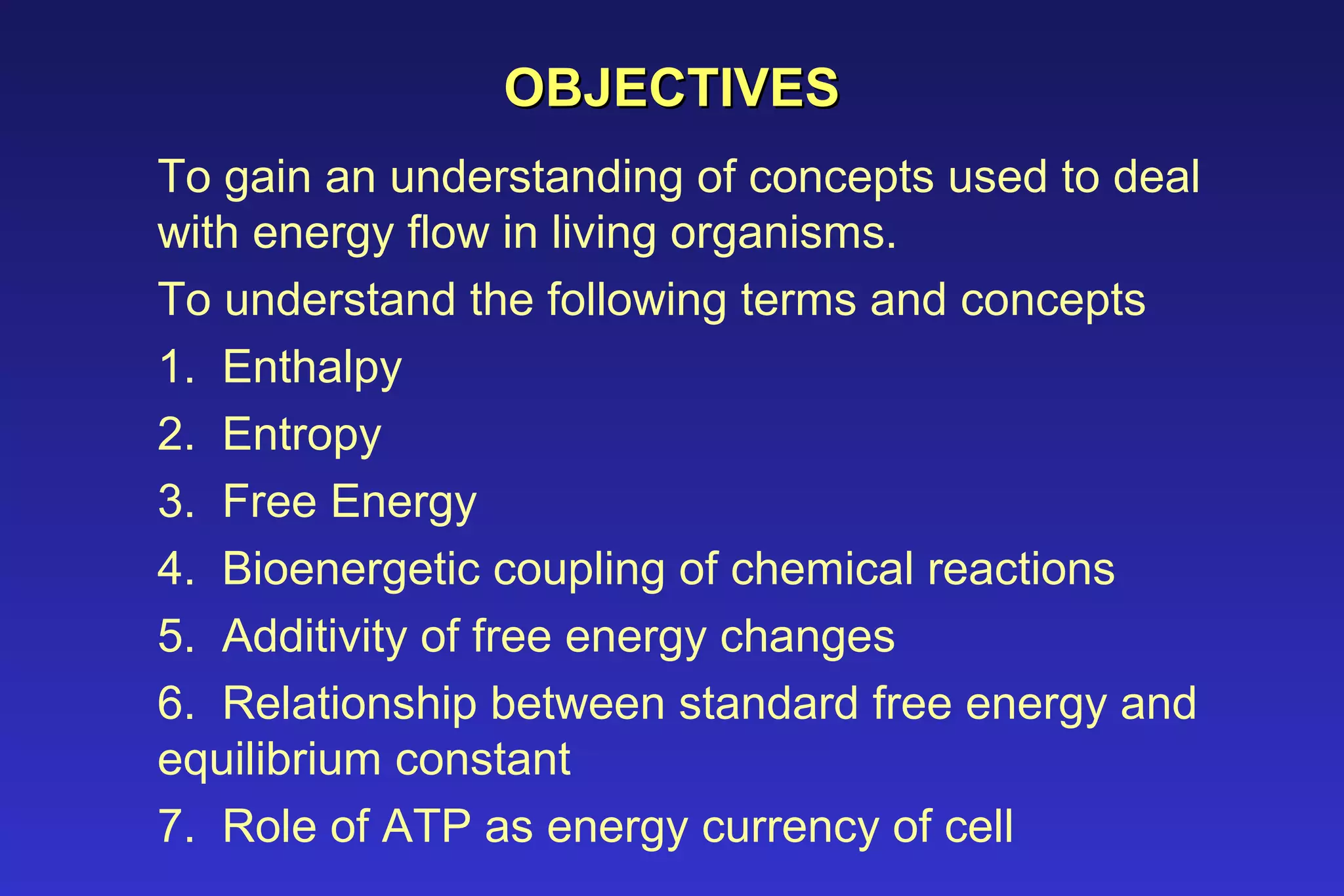 BioEnergetics | PPT