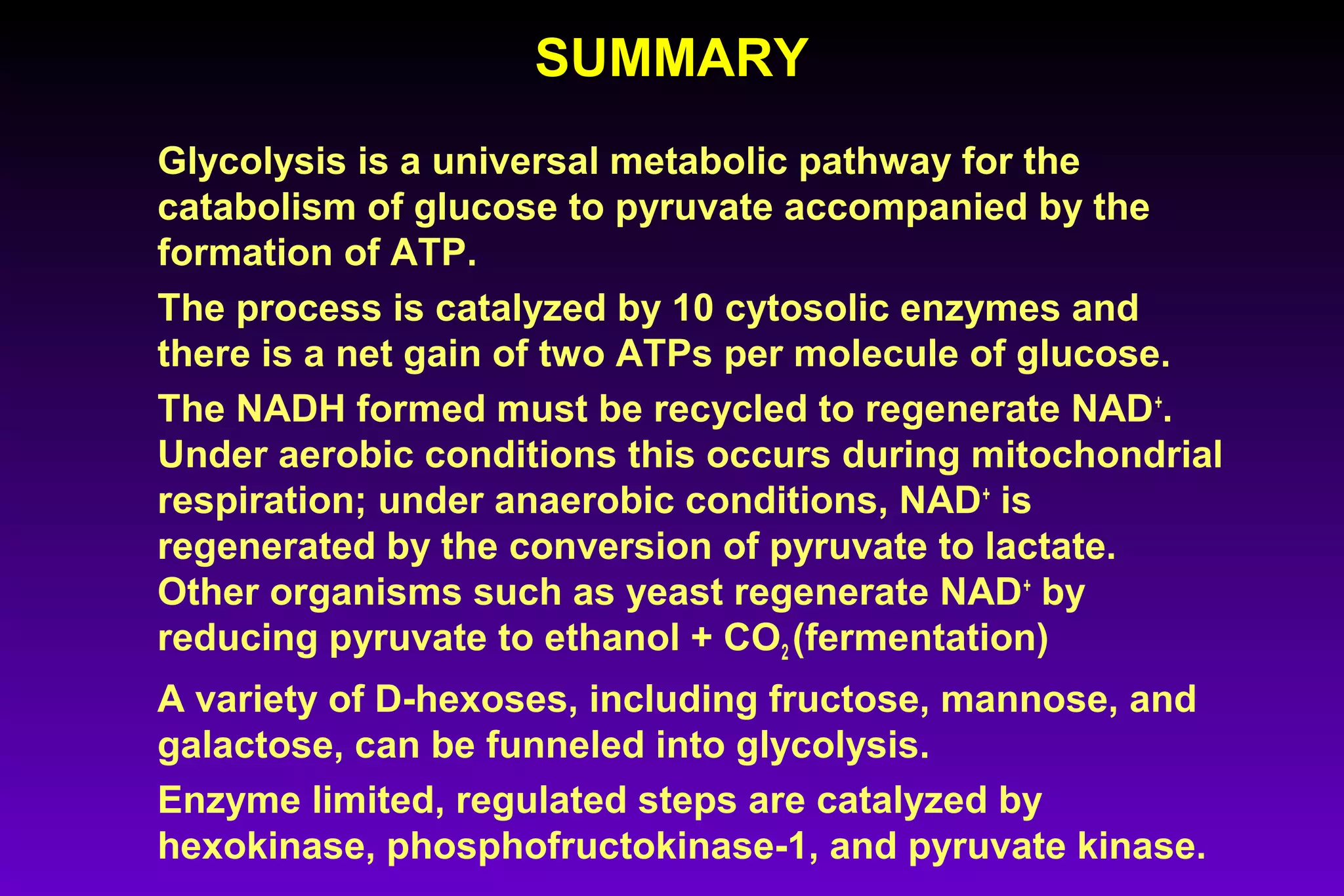Glycolysis | PPT | Chemistry | Science