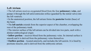 Chambers of heart | PPTX