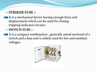 Fuses and its type in power system | PPTX