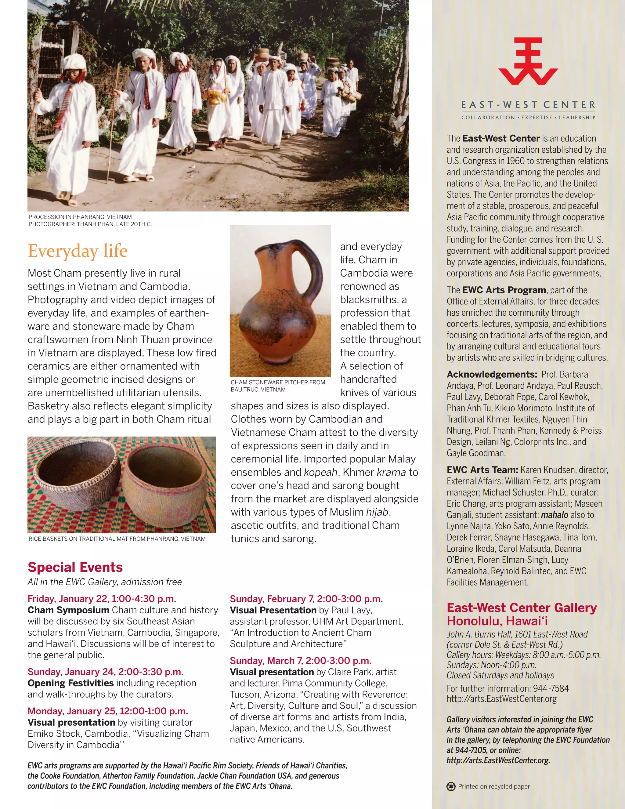 Cham handout - Chan People is always handout | PDF