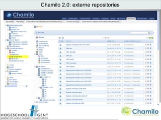 Chamilo 2.0 Onderwijsdagen | PPT