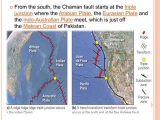 Chaman fault | PPTX | Geography | Science