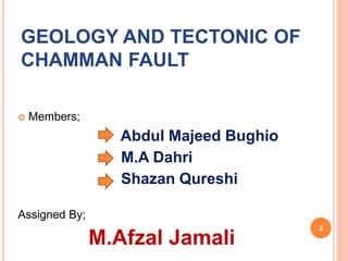 Chaman fault | PPTX | Geography | Science