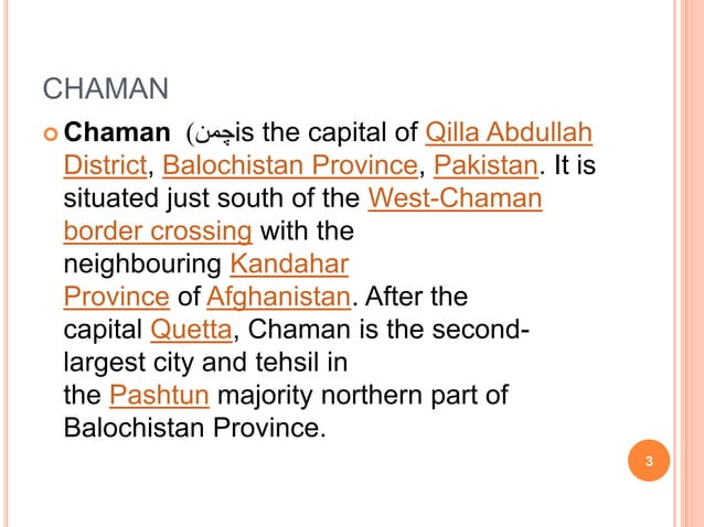 Chaman fault | PPTX | Geography | Science