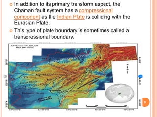 Chaman fault | PPTX | Geography | Science