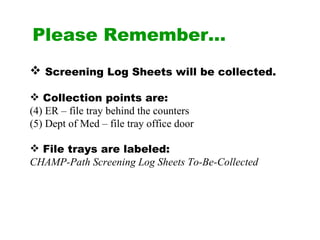 CHAMP-Path Physician's Role in the Recruitment Process | PPT ...