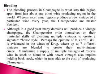Champagne making process | PPTX