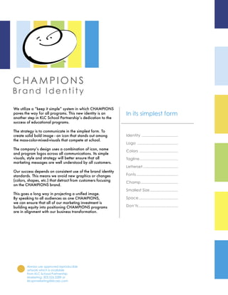 Champions Brand Guide | PDF