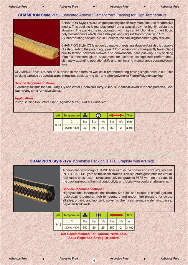 Champion seal final catalog part1 | PDF | Chemistry | Science