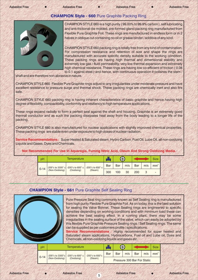 Champion seal final catalog part1 | PDF | Chemistry | Science