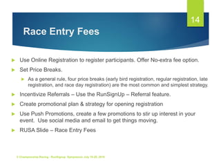 Race Director Checklist | PPTX