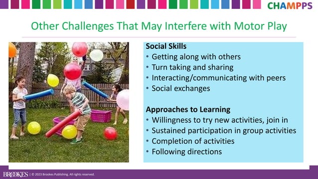 Children in Action Motor Program for Preschoolers (CHAMPPS) | PPT
