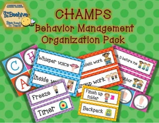 Champs behavior managementsigns | PPT