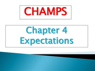 Champs chapter 4 | PPTX
