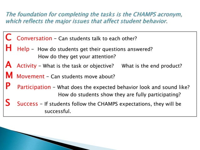 Champs chapter 4 | PPTX | Education