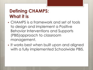 CHAMPS module 1 Introduction | PPTX