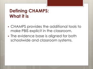 CHAMPS module 1 Introduction | PPTX