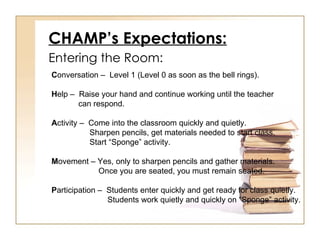 Champ's for Science | PPT