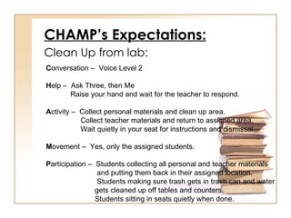 Champ's for Science | PPT | Free Download