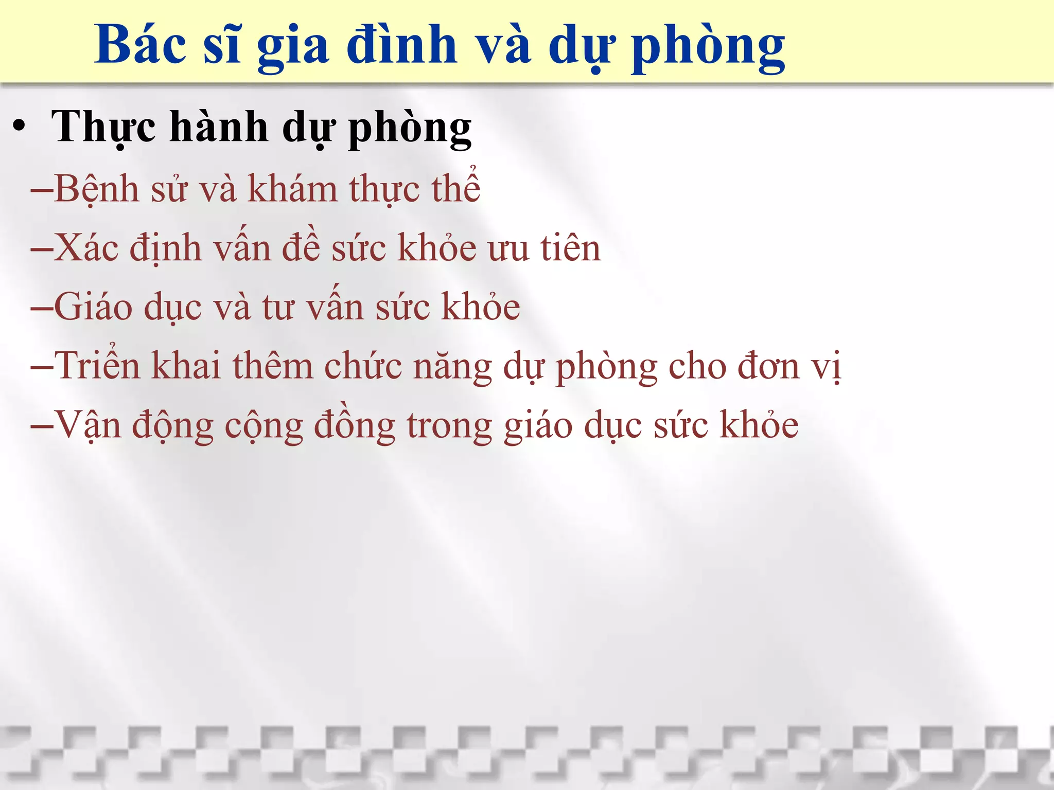 Cham soc du phong va tam soat cho ca nhan va gia dinh p4 | PPTX