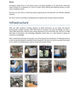 Chamunda Pharmaceutical Machinery | DOCX | Manufacturing Industry ...