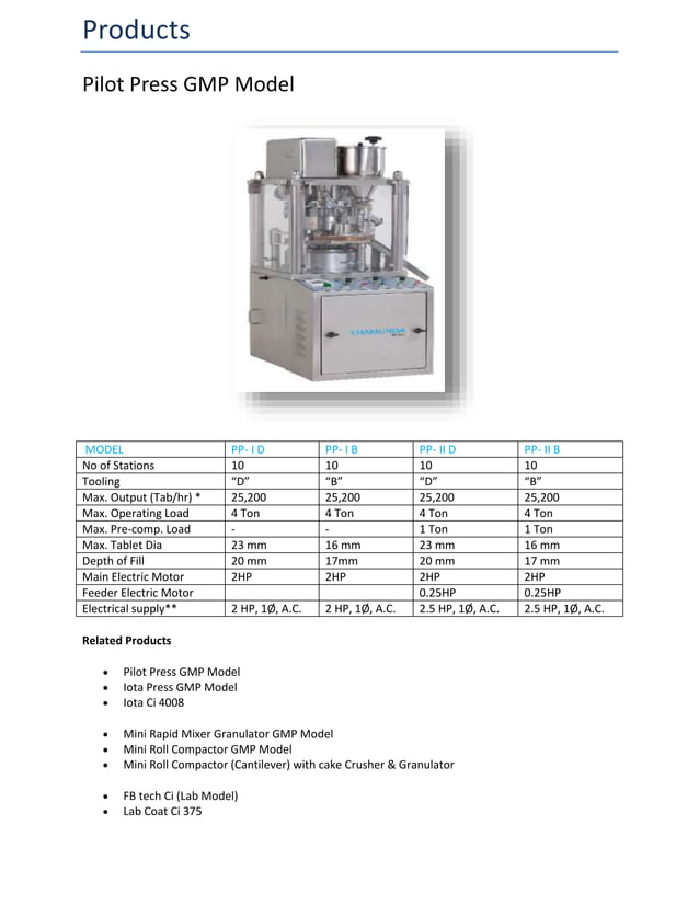 Chamunda Pharmaceutical Machinery | DOCX | Manufacturing Industry ...