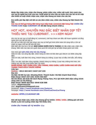 Chan cau-thang-cho-be | Chan-cua-an-toan-gia-re | DOCX