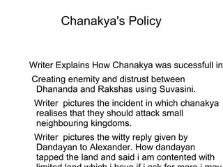 Chanakya chants | PPT