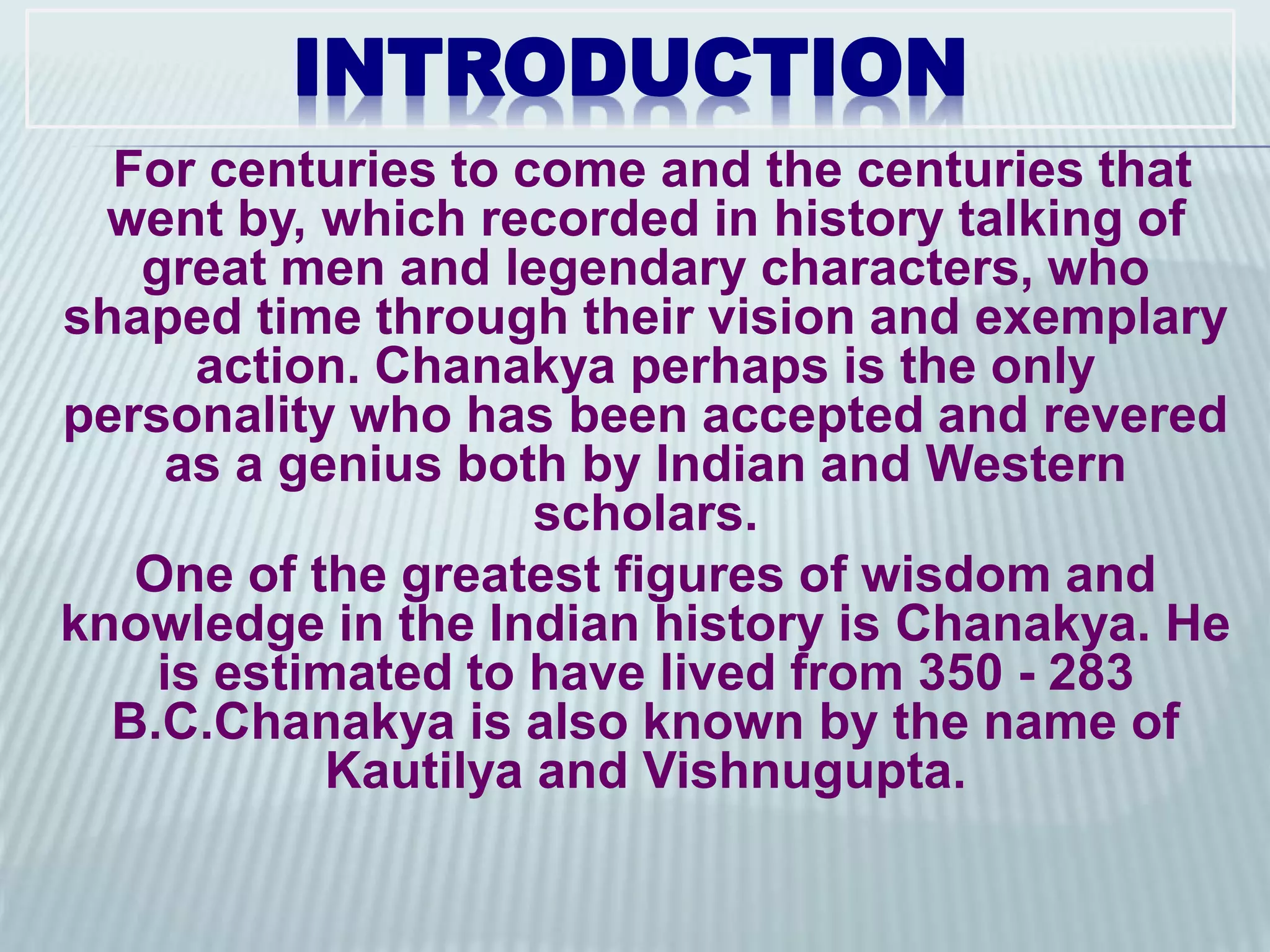 Chanakya ppt | PPTX