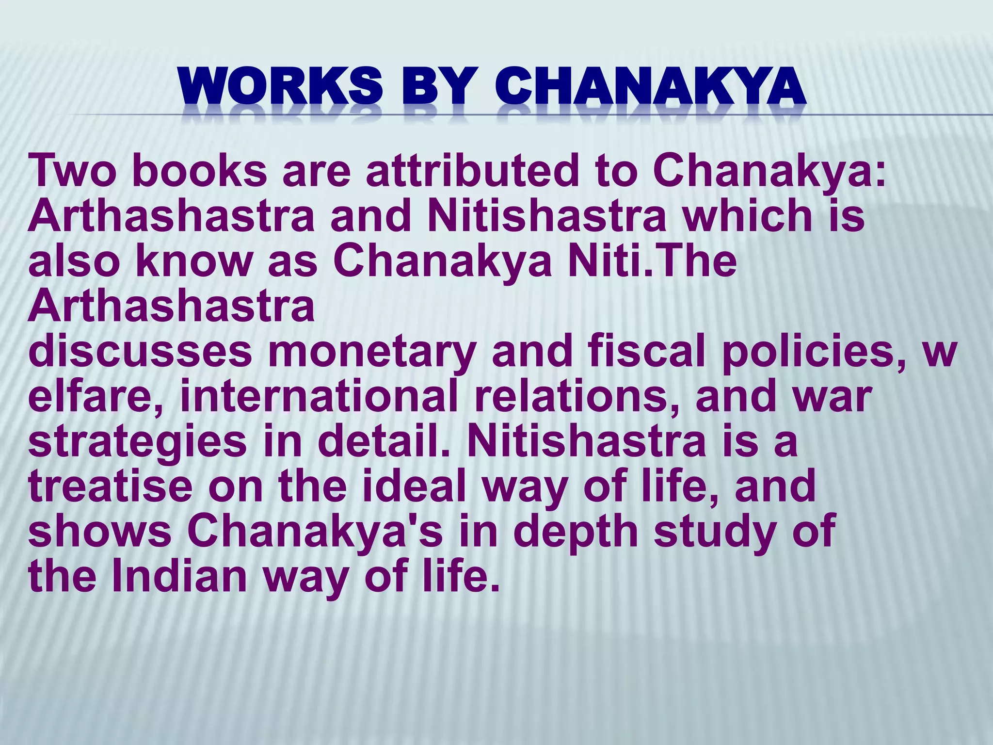 Chanakya ppt | PPTX