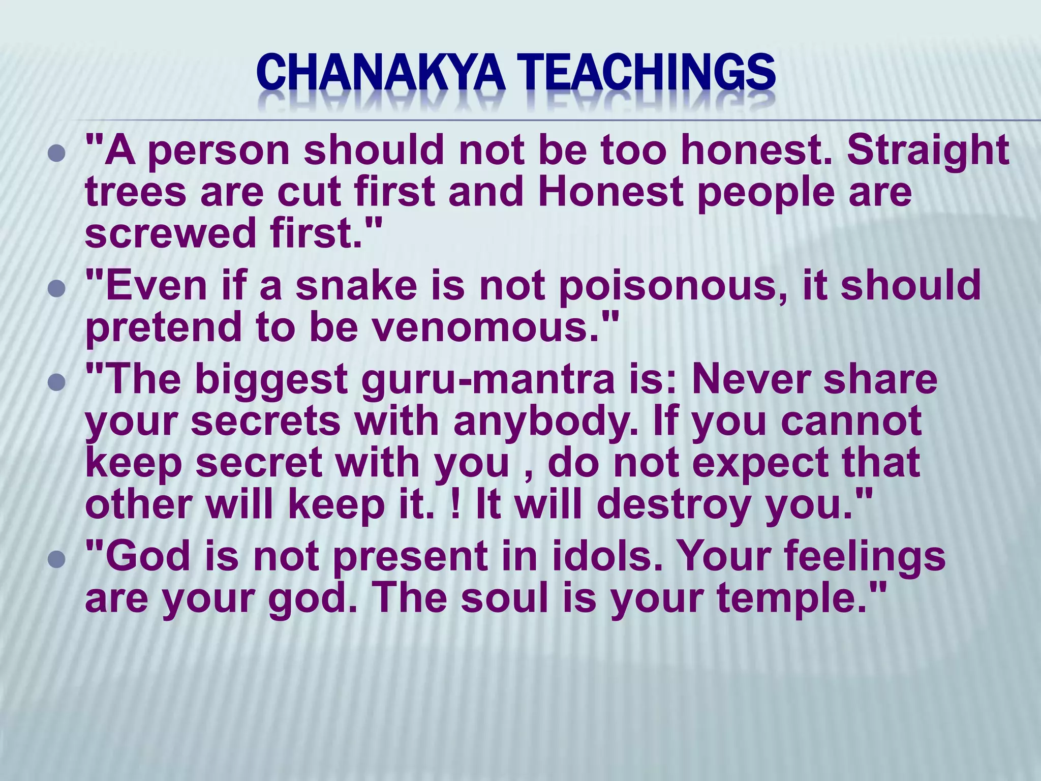 Chanakya ppt | PPTX
