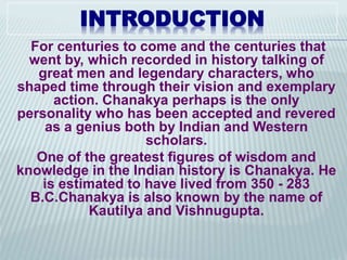 Chanakya ppt | PPTX