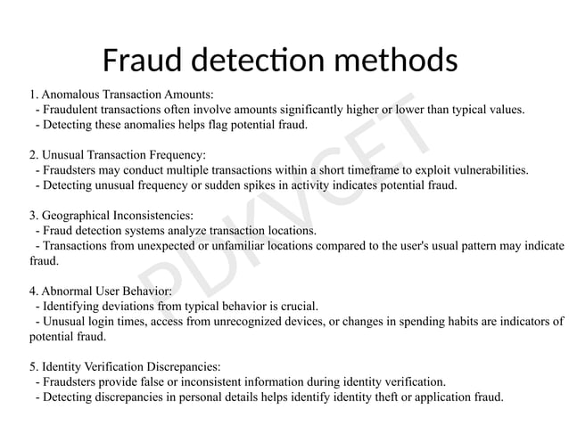 chanakya ppt for fraud detection in financial transaction | PPTX