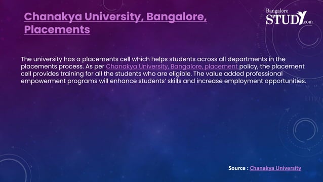 Chanakya University Bangalore, Courses, Admissions | PPT