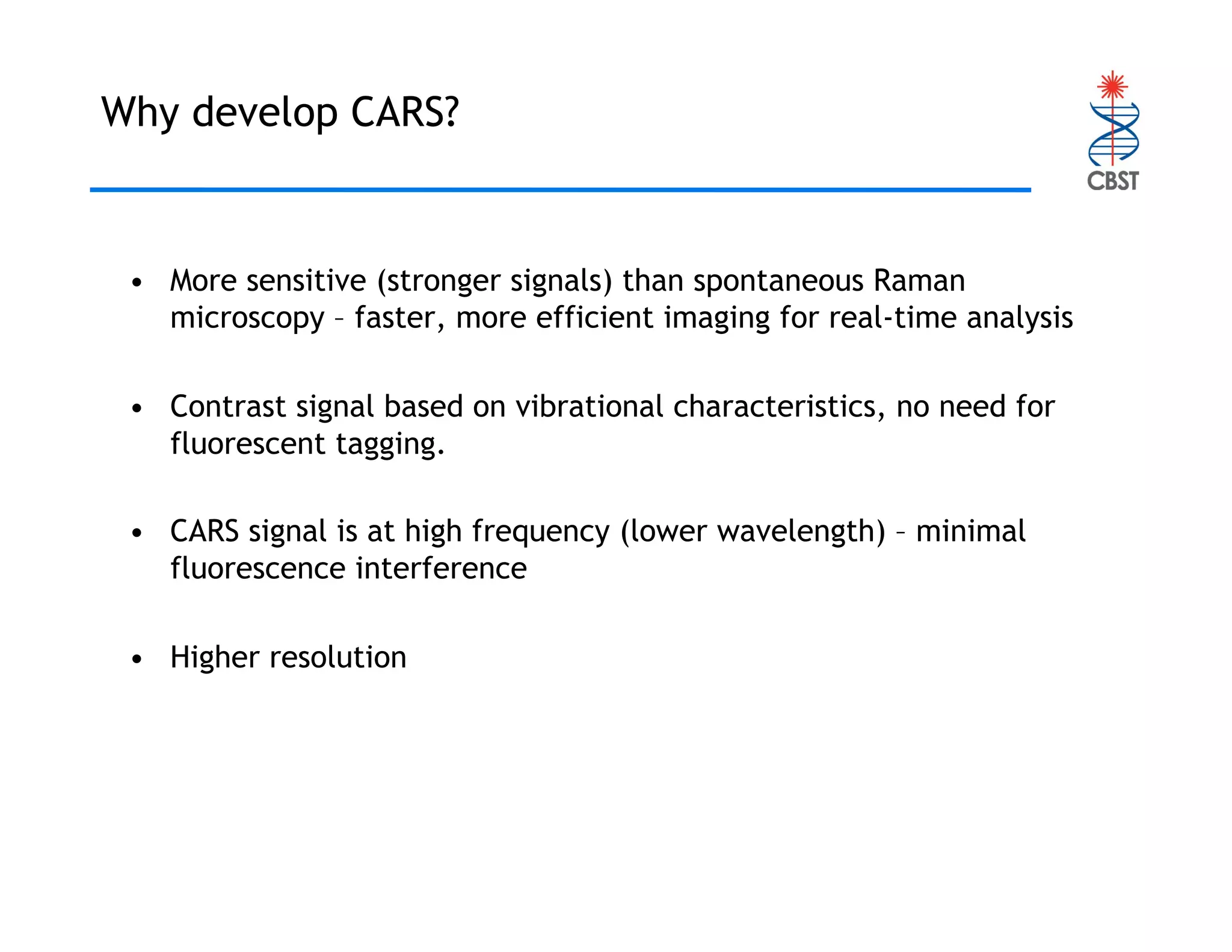 Raman and Coherent anti-Stokes Raman Scattering (CARS) Spectroscopy and ...