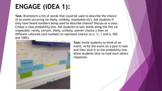 Ideas for teaching chance, data and interpretation of data | PPTX