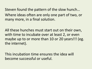 Chance favours the connected mind | PPT