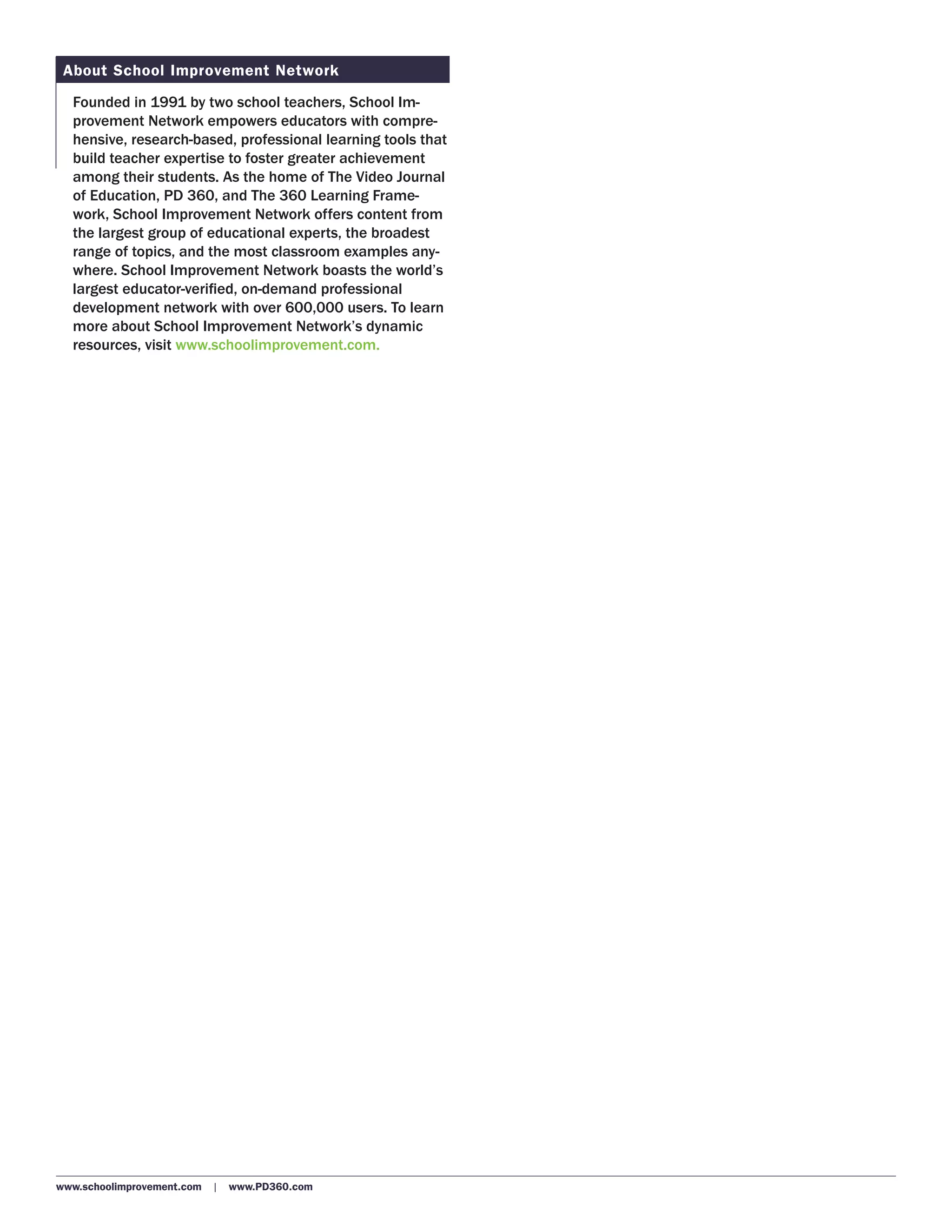 Chancey Elementary, KY - PD 360 Case Study | PDF