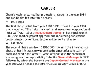Chanda kochhar-A successful business tycoon | PPT