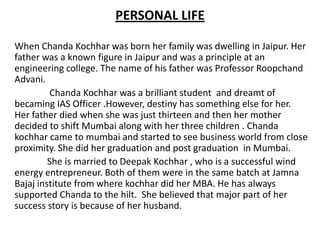 Chanda kochhar-A successful business tycoon | PPT